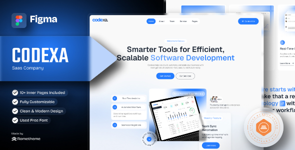 Codexa - Saas Company Figma by Rometheme | ThemeForest